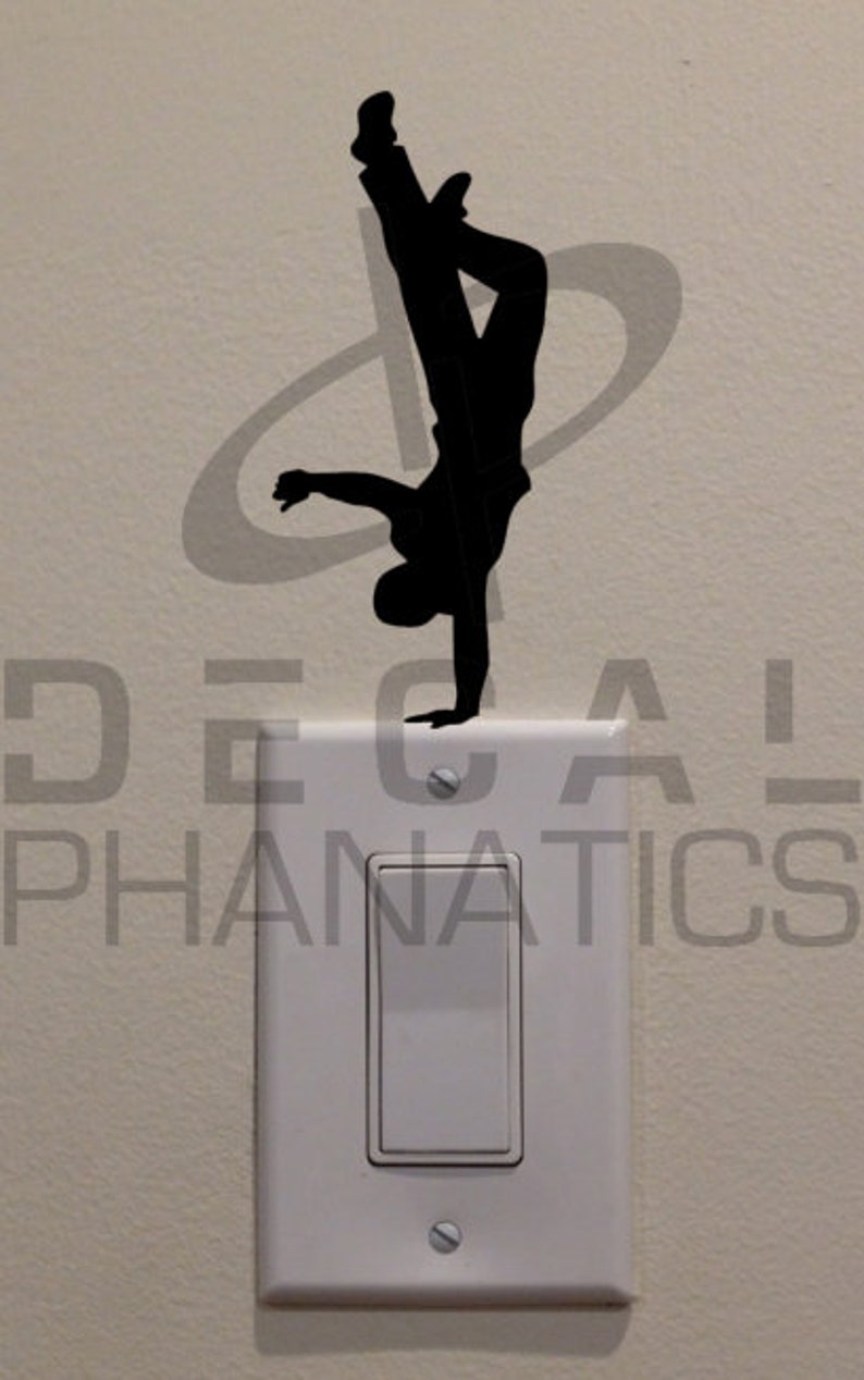 Hip Hop Dancer One Hand Balancing on Light Switch 2 X - Etsy