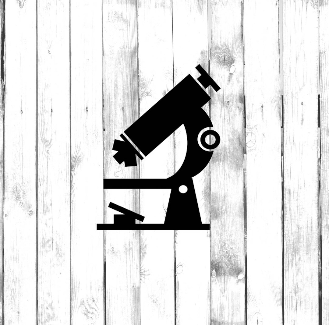 Lab Microscope Chemistry Science Class Di Cut Decal Car/truck/laptop ...