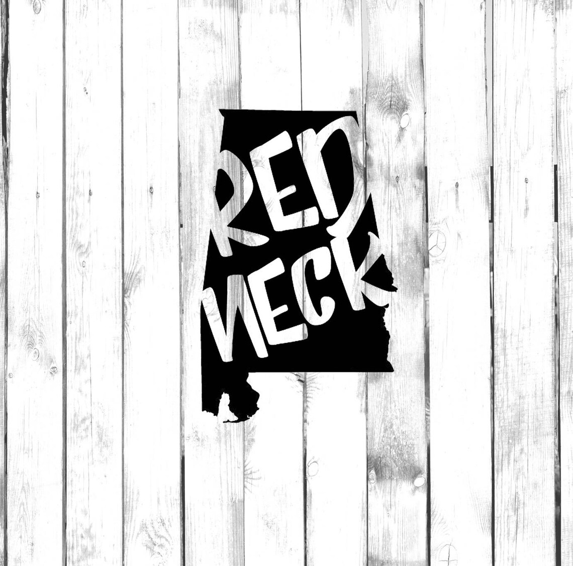 Redneck Alabama State Silhouette Di Cut Decal - Etsy