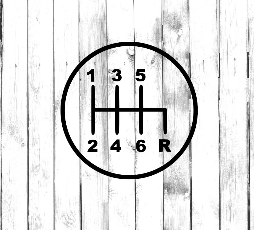 6 Speed Gear - Stick Shift - Manual Car Gear Shift Diagram - Car/truck ...