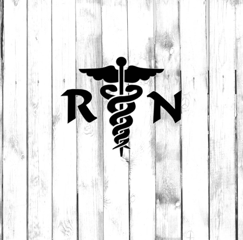 Registered Nurse Caduceus Symbol - Etsy
