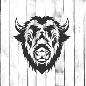 Buffalo, Bison Head di Cut Decal Car/truck/phone/computer/home/laptop ...