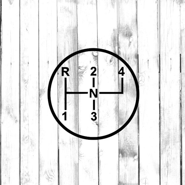 Stick Shift Decal - Etsy