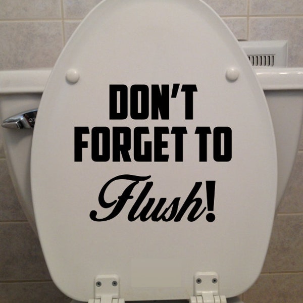 Don't Flush Toilet Paper - Etsy