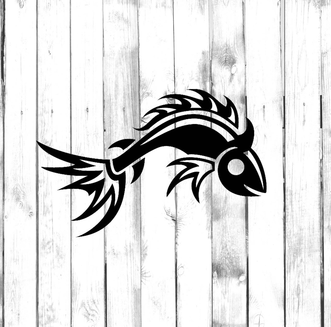 Tribal Fish/goldfish Car/truck/home/laptop/computer/phone Decal - Etsy