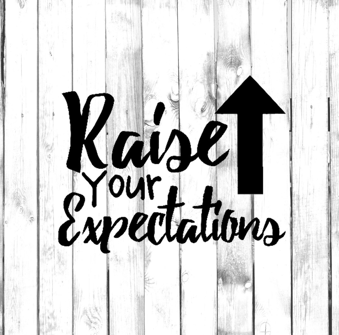 Raise Your Expectations Decal Di Cut Decal - Etsy