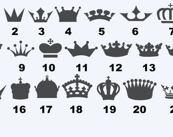 King s Crowns 21 Options Home Laptop Computer Phone Car Bumper Sticker Decal