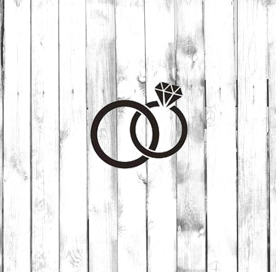 Wedding Rings Decal Di Cut Decal - Etsy