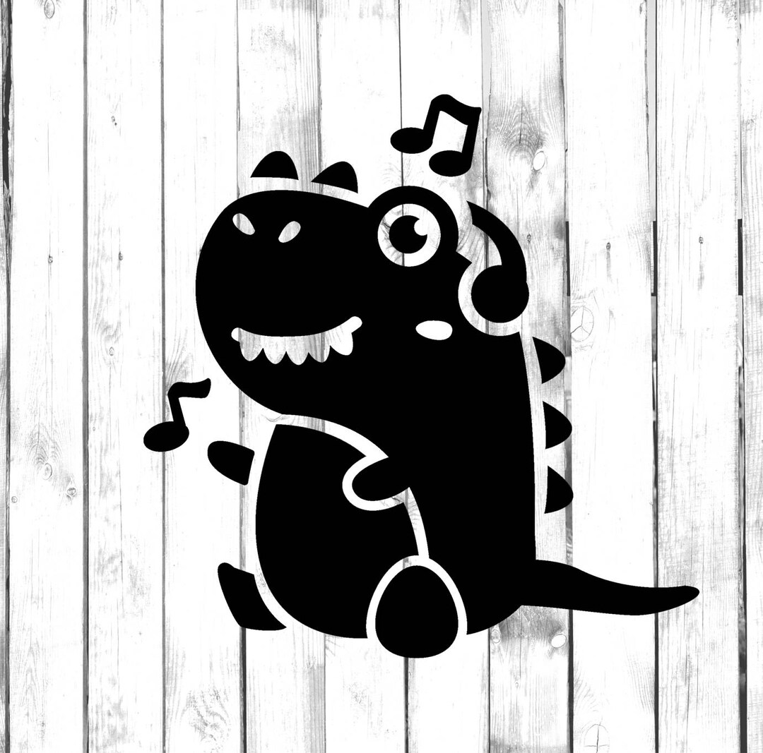 Little Dragon Rocking Out Decal Di Cut Decal - Etsy