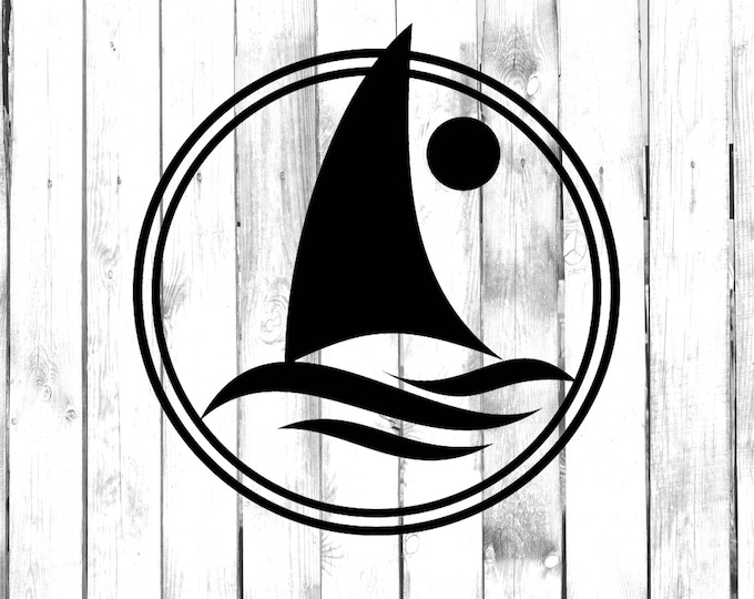 Abstract Sun Decal Di Cut Decal - Etsy