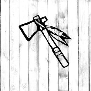 Tomahawk Decal Di Cut Decal Home/laptop/computer/truck/car Bumper ...