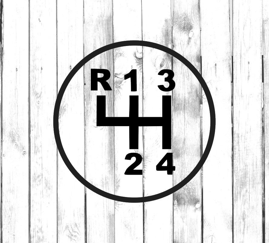 4 Speed Gear Stick Shift Manual Car Gear Shift Diagram - Etsy Australia