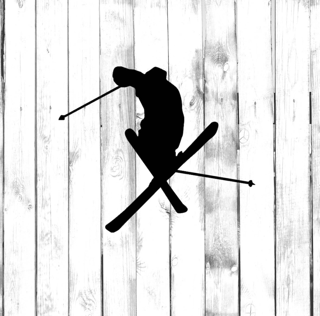 Skiing Freestyle, Crossed Skis - Car/truck/home/laptop Decal - Etsy