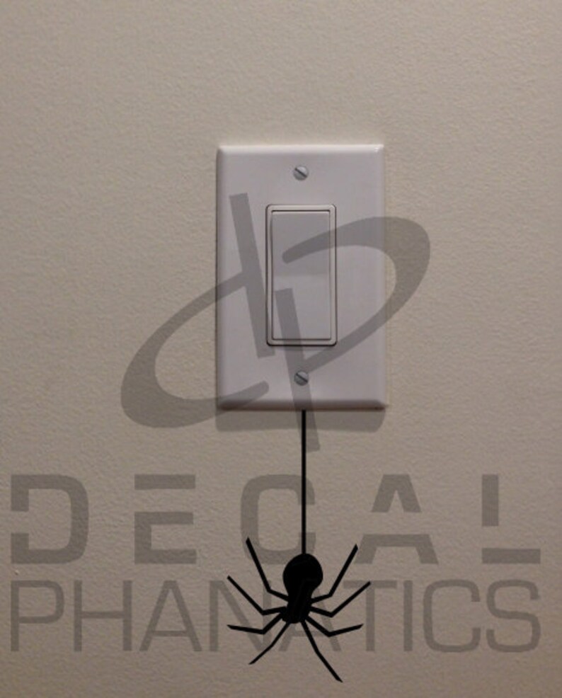Black Widow Spider Dangling From Light Switch - Etsy