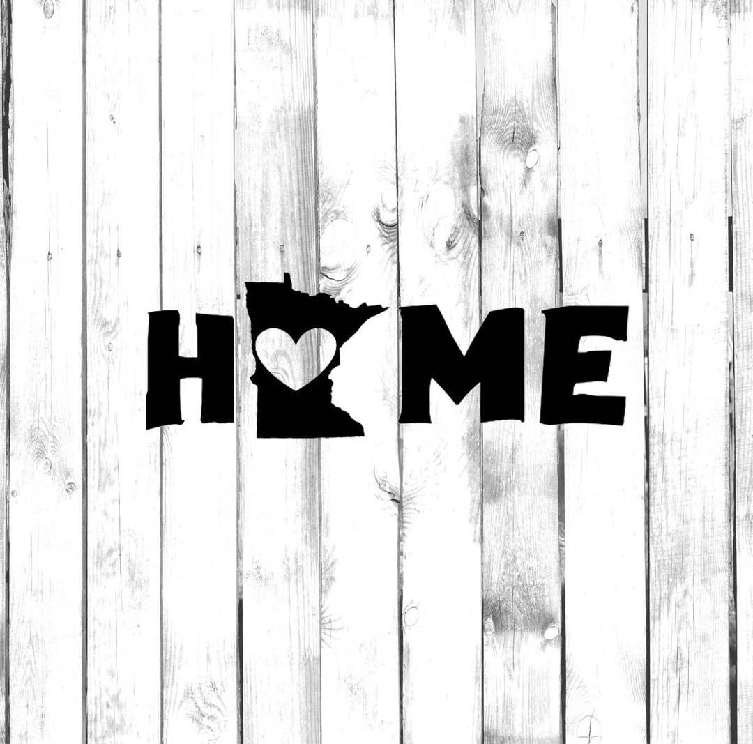 Minnesota Home Love Heart Car/truck/home/computer/phone Decal - Etsy