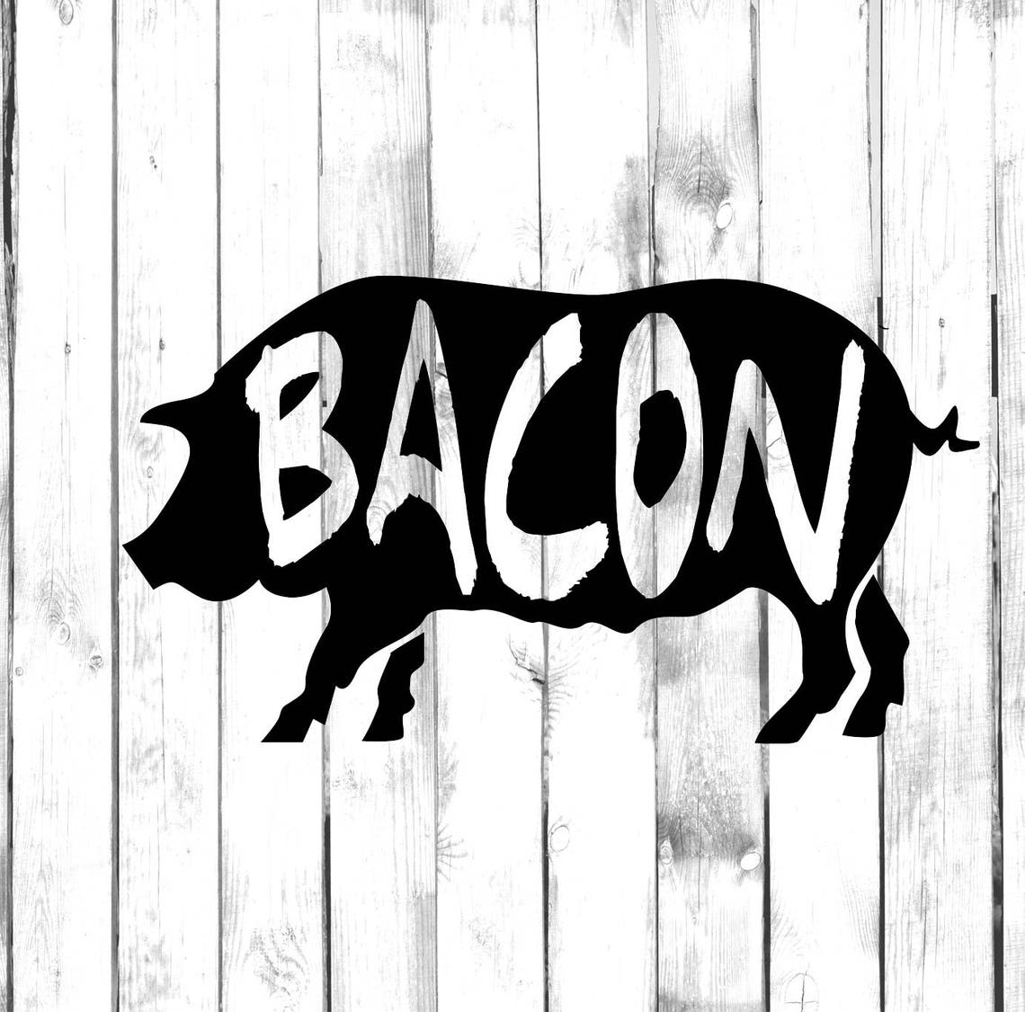 Pig Bacon Di Cut Decal Home/laptop/computer/truck/car | Etsy