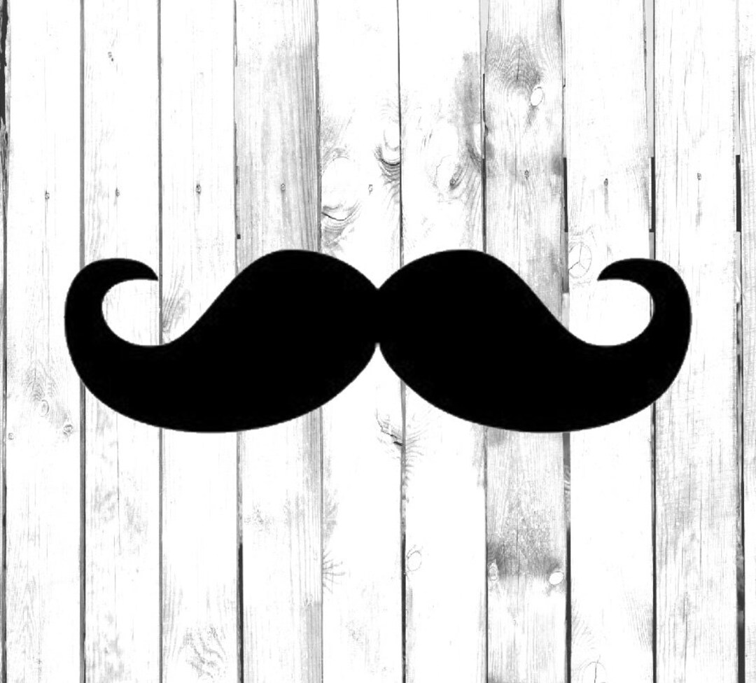Mustache - Facial Hair Decal - Dicut Decal - Car/truck/home/phone ...