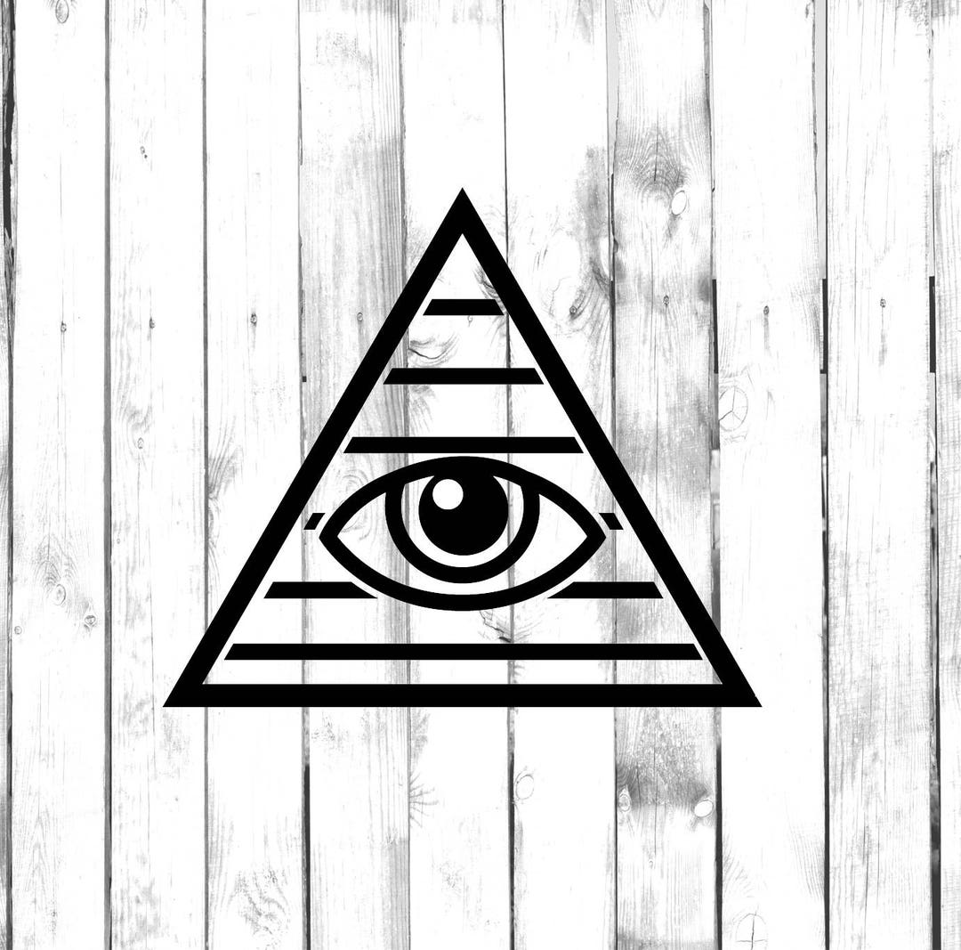 All Seeing Eye Pyramid Decal Sticker - Di Cut Decal - Home/laptop ...