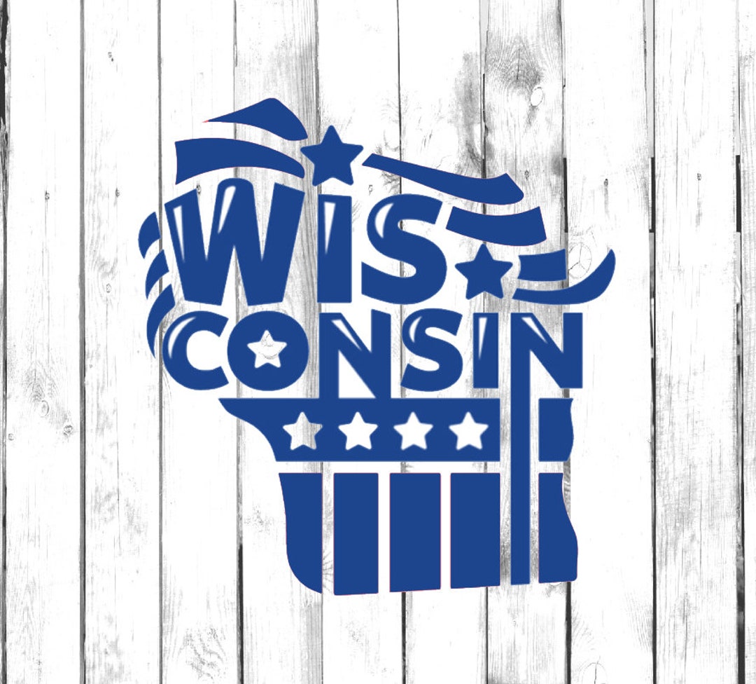 Wisconsin State Typography Decal - Yeti/tumbler/water Bottle/car/laptop ...