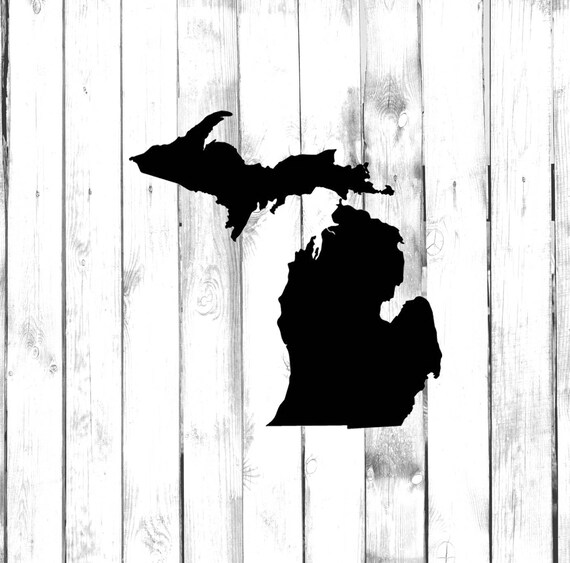 Michigan State Silhouette | Etsy
