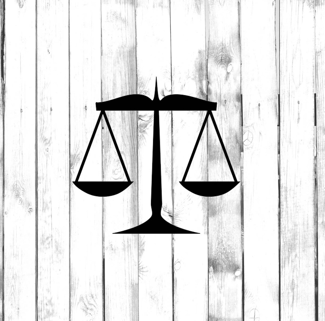 Justice Scale Symbol Car/truck/home/laptop/computer/phone Decal - Etsy