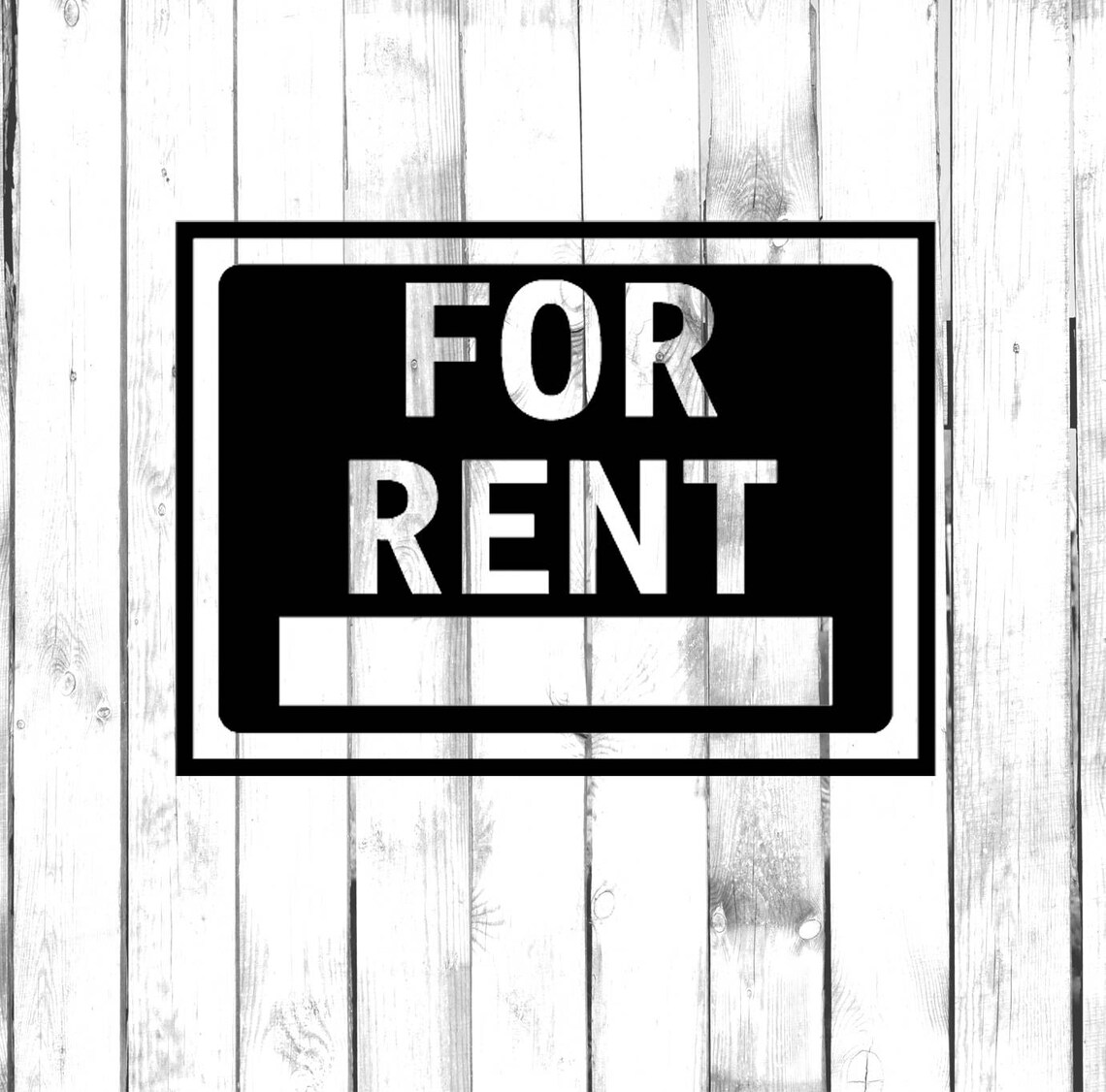 For Rent Property Sign Di Cut Vinyl Decal | Etsy