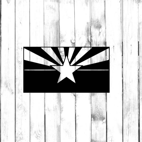 Arizona Flag Car Decal - Etsy
