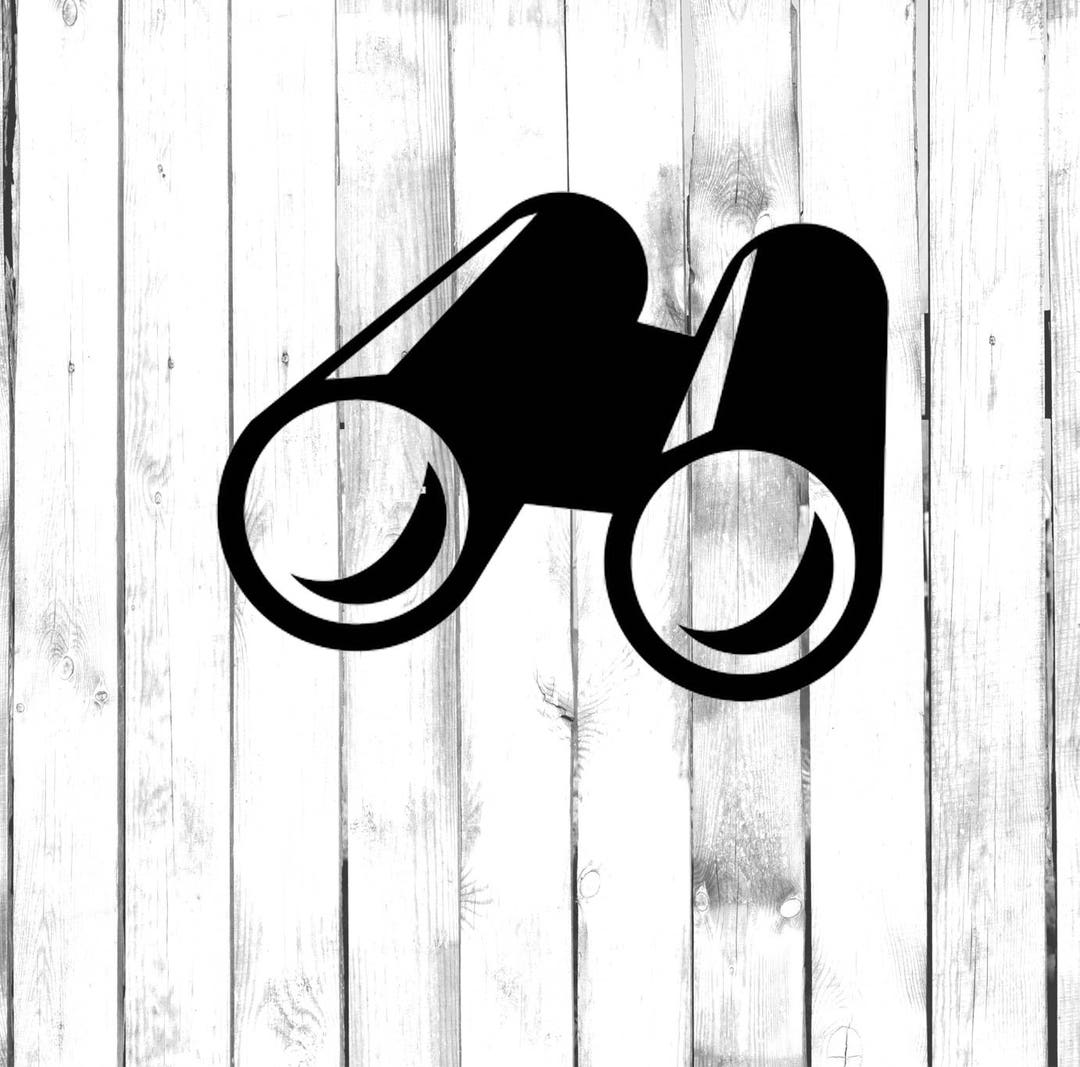 Binoculars Di Cut Decal Home/laptop/computer/phone/car Bumper Sticker ...