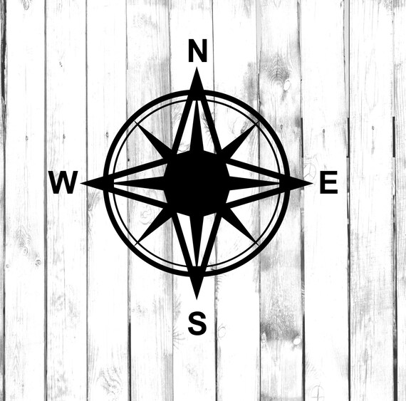 Compass North East South West Di Cut Decal | Etsy