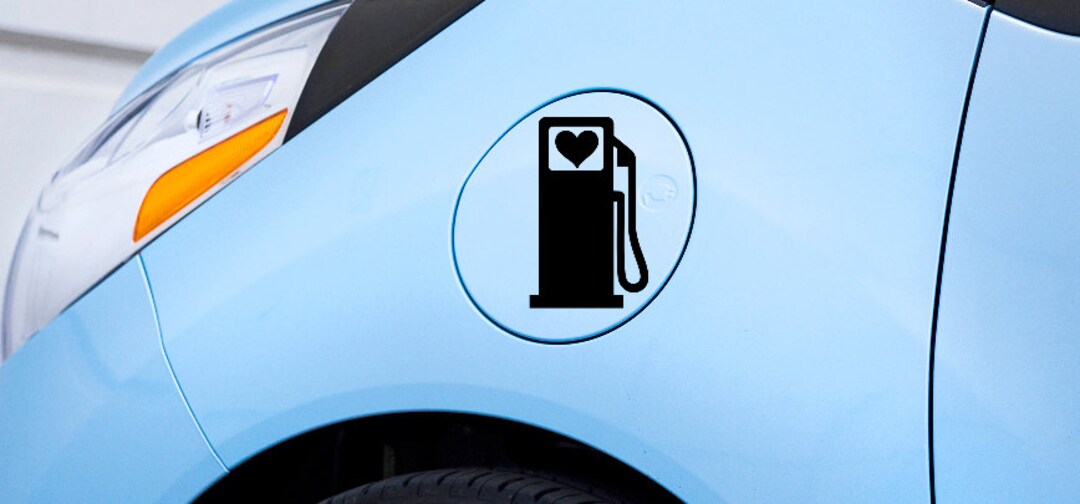 I Heart Gasoline gas Tank Cap Decal - Etsy
