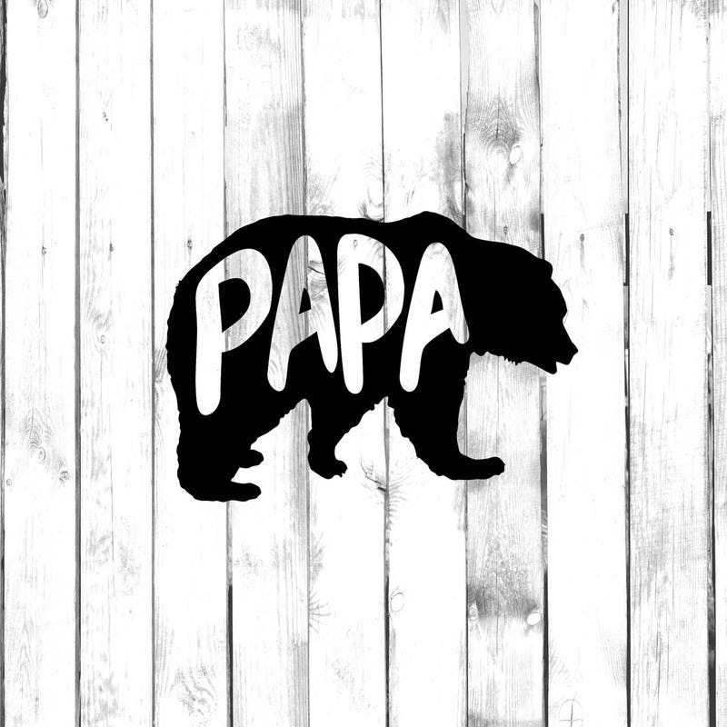 Papa Bear Sticker - Etsy