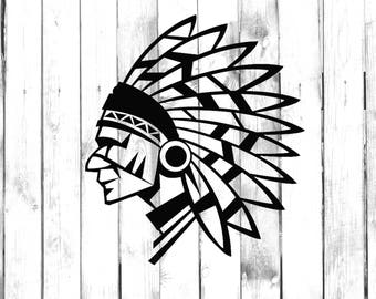 Indian Head Decal - Etsy