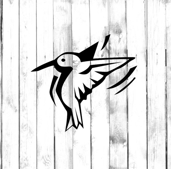 Hummingbird Decal Sticker Di Cut Decal | Etsy
