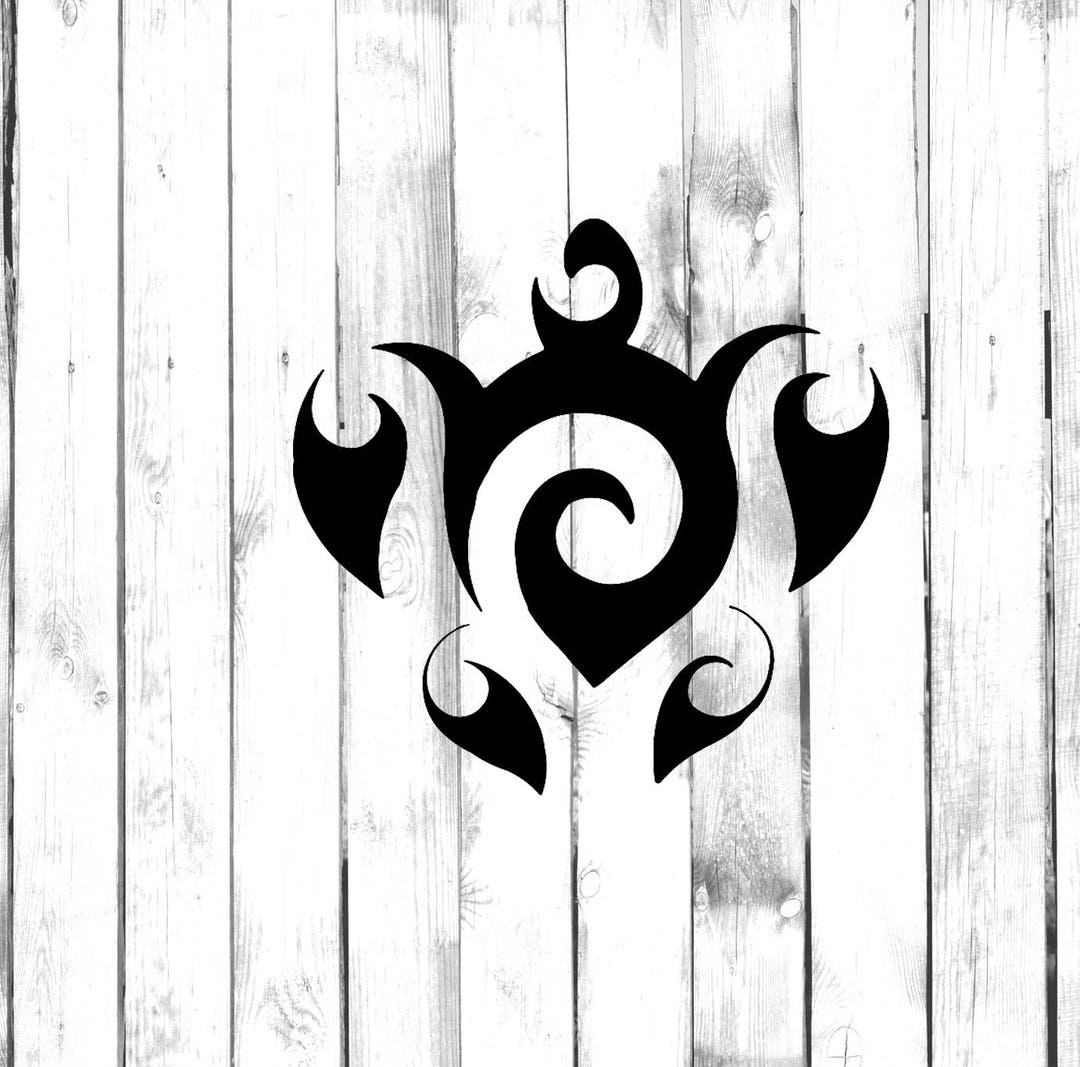 Tribal Turtle Decal - Di Cut Decal - Tribal/tattoo Design - Home/laptop ...