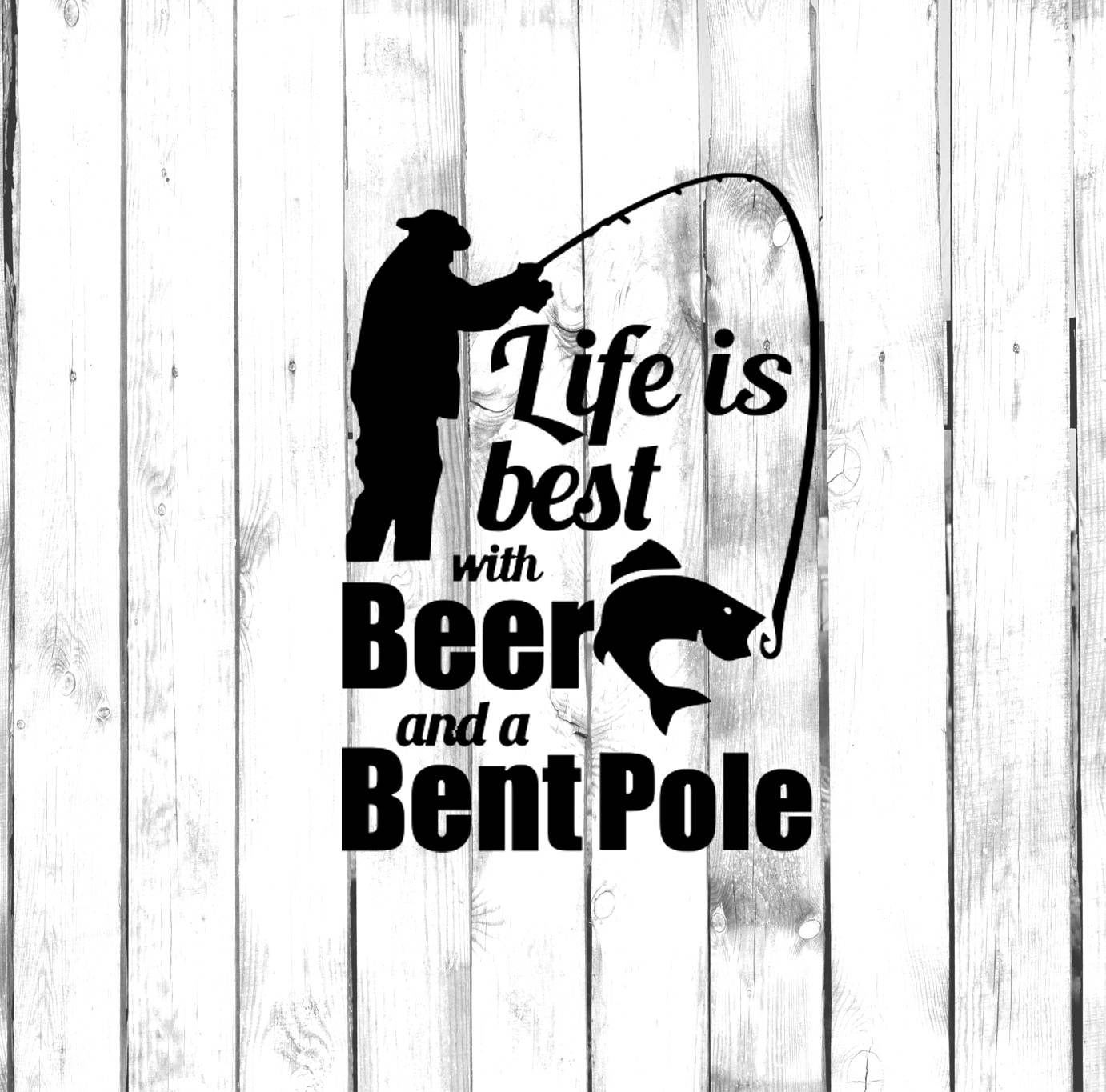 Bent Fishing Rod Drawing