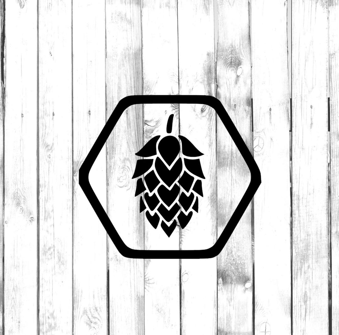 Beer Hops Symbol - Di Cut Decal - Home/laptop/computer/truck/car Bumper ...