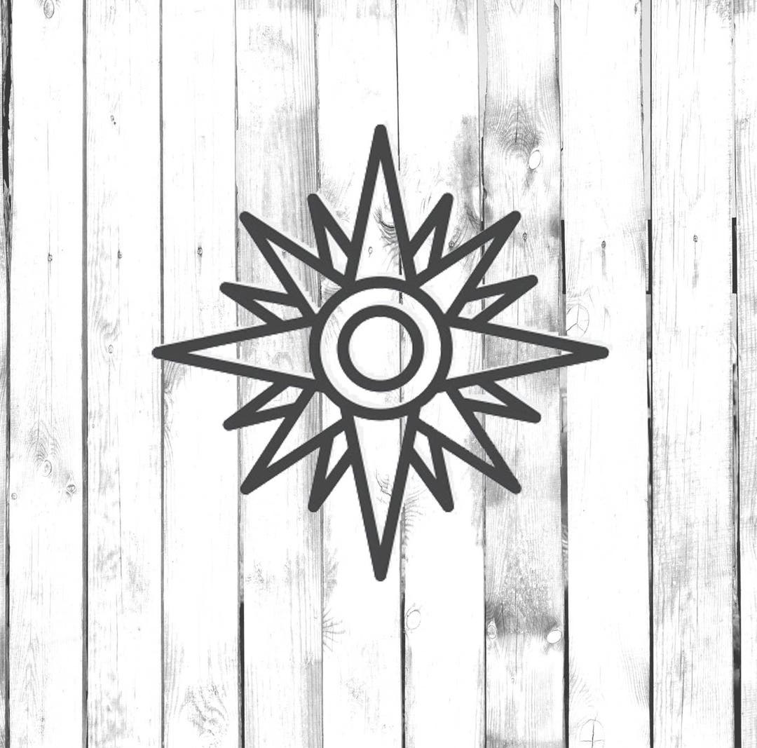 Compass Directional Star North South East West di Cut - Etsy