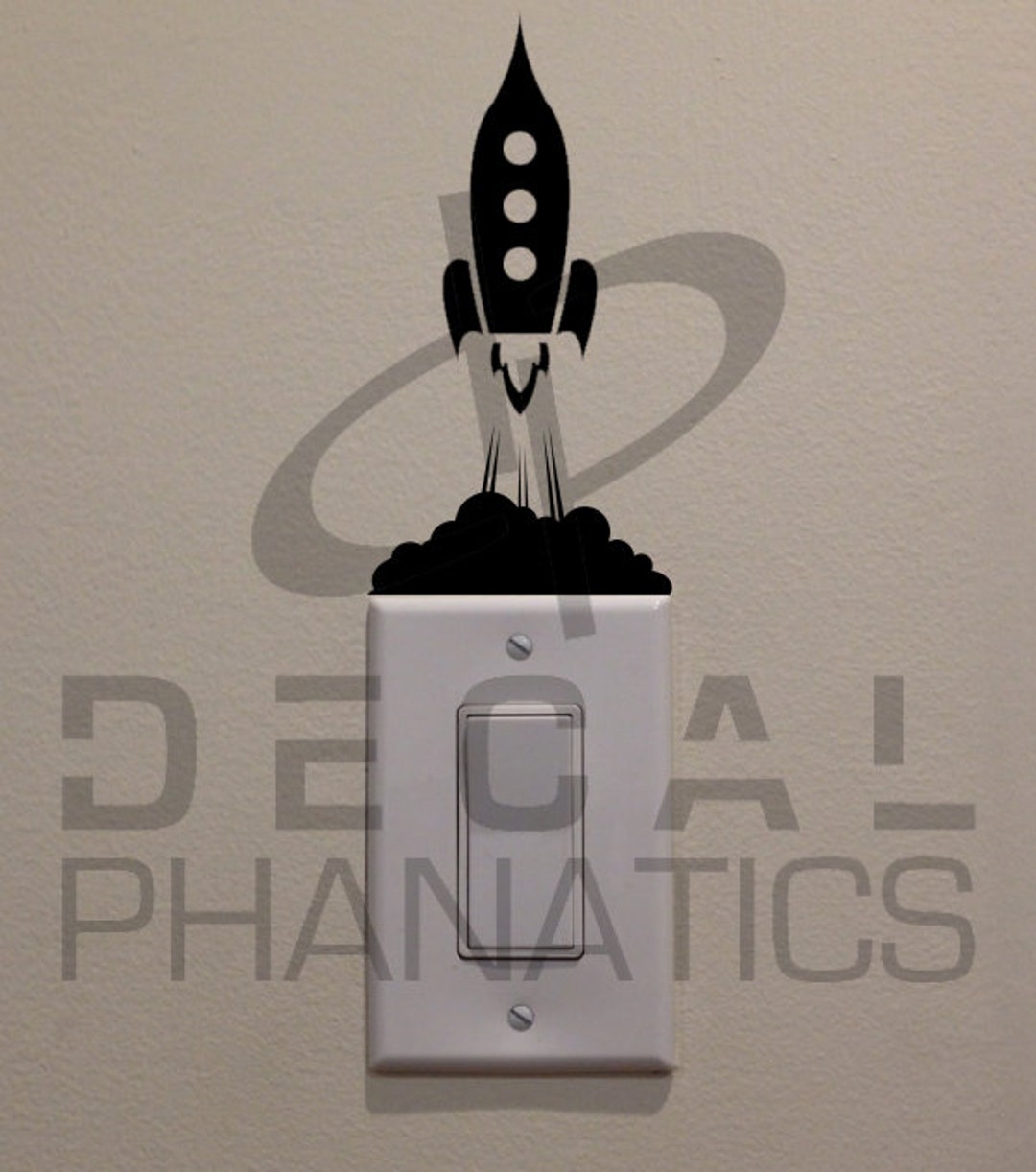 Rocket Ship Blasting off of Light Switch 3x5.7 - Etsy