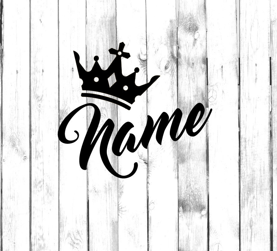 King Crown Custom Name Decal Di Cut Decal - Etsy Australia
