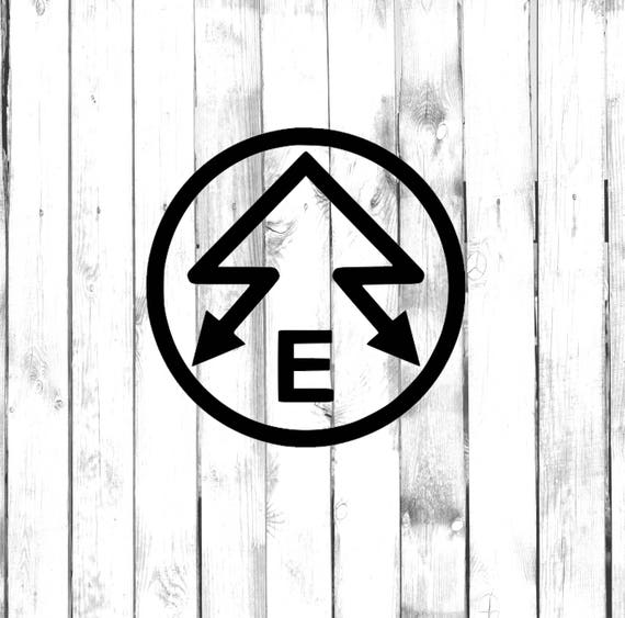 Electric Power Symbol Emblem Decal Di Cut Decal | Etsy