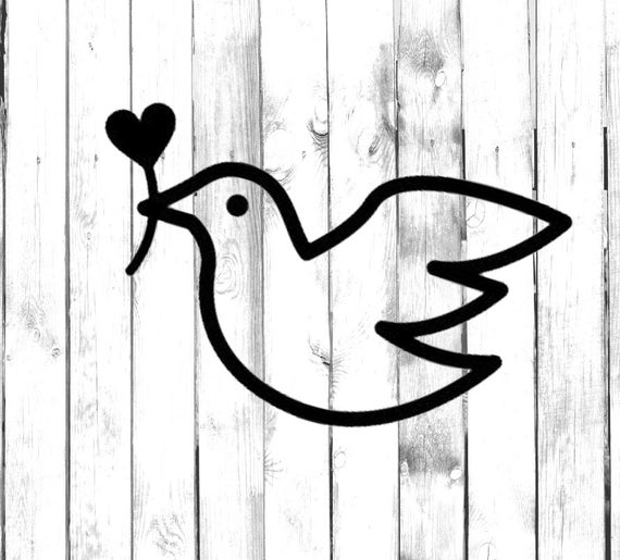 Dove Love Offering Decal Yeti/tumbler/water - Etsy