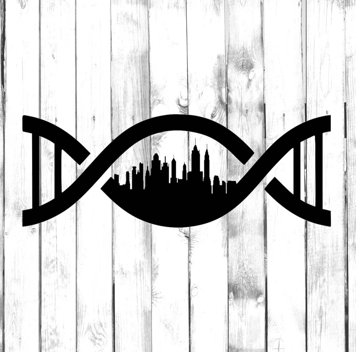 New York City in My DNA NYC Skyline in DNA Helix - Etsy