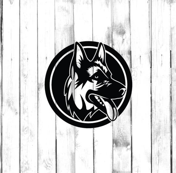 German Shepherd Dog Di Cut Decal | Etsy