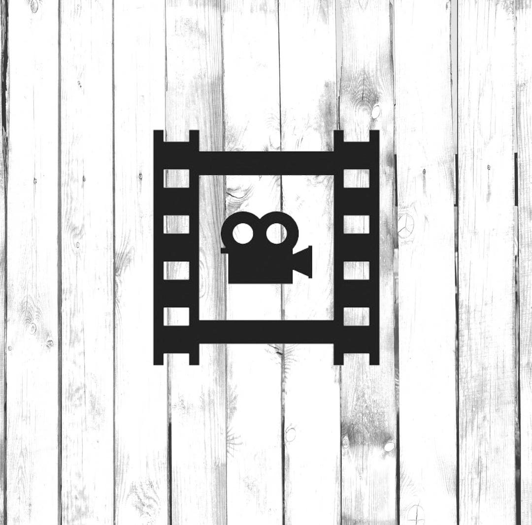 Film Strip With Camera Decal - Di Cut Decal - Home/laptop/computer ...