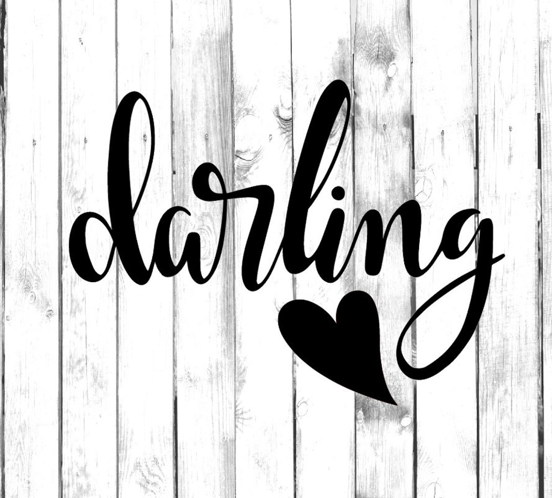 Darling Love Di Cut Decal - Etsy