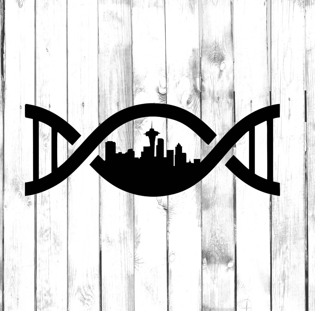 Seattle in My DNA seattle Skyline in DNA Helix - Etsy