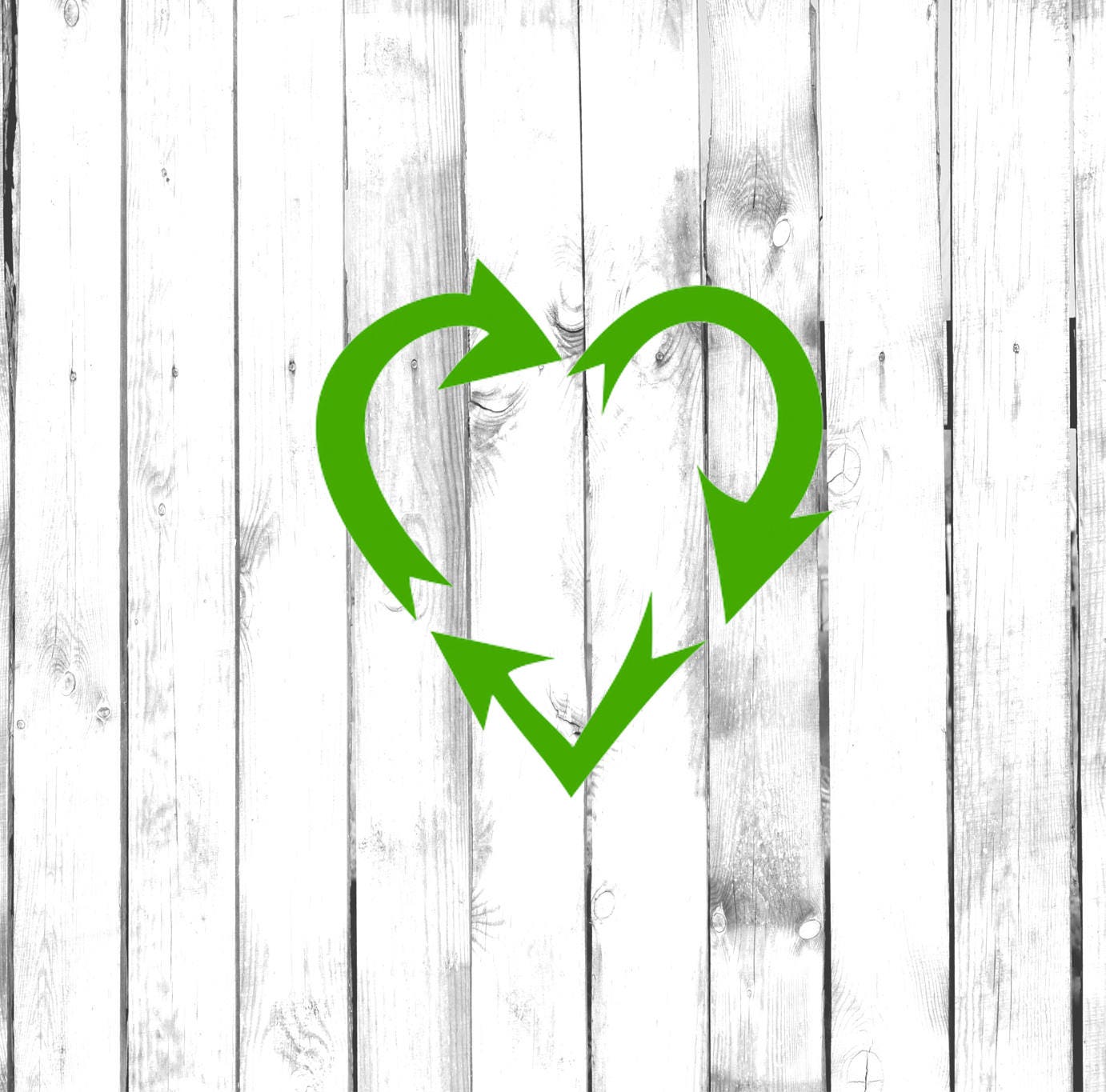 Heart Shaped Recycle Symbol | Etsy