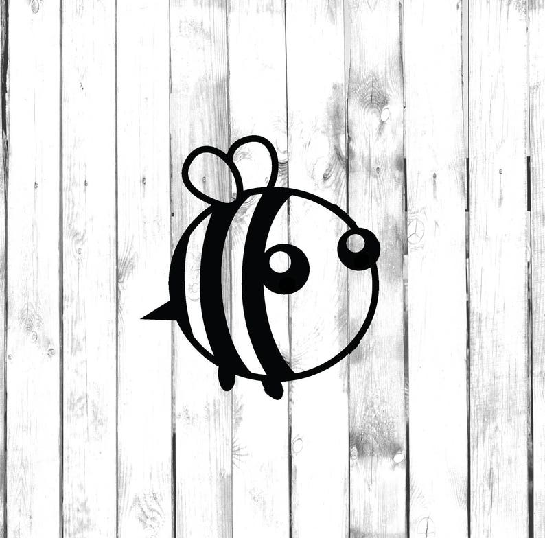 Cartoon Bee Di Cut Decal | Etsy
