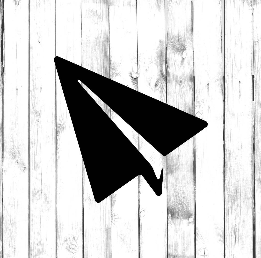Paper Airplane - Di Cut Decal - Car/truck/home/laptop/computer/yeti ...