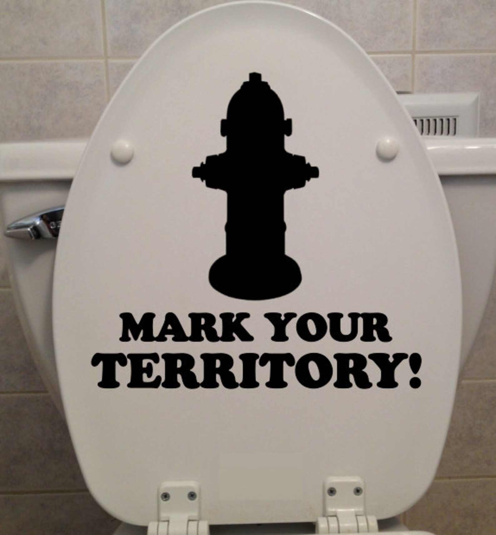 Mark Your Territory Fire Hydrant Toilet Seat Sticker - Etsy Canada